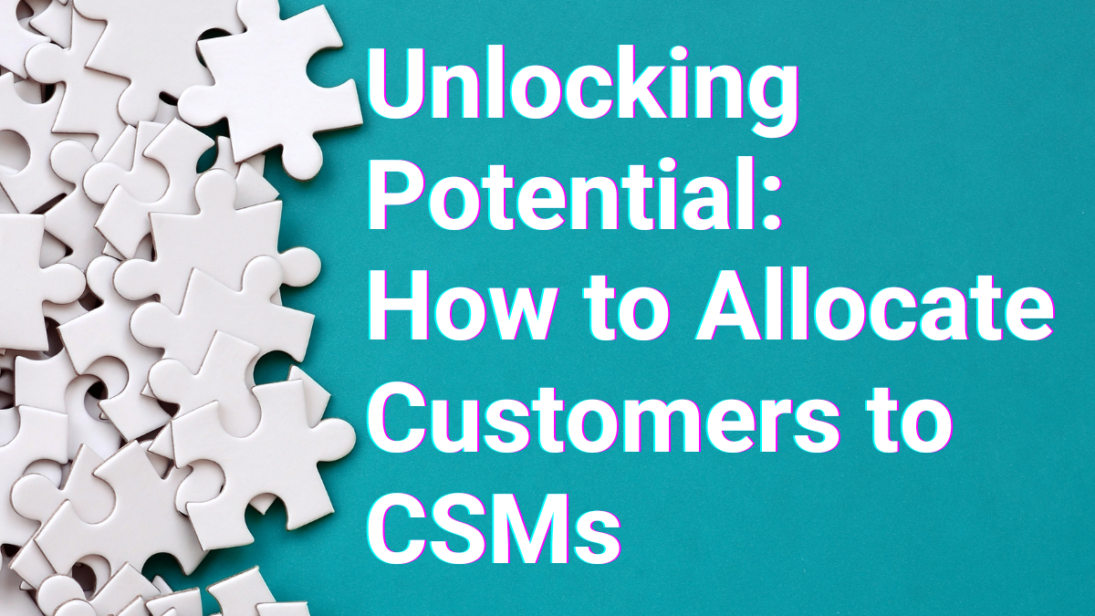 Unlocking Potential: How to Allocate Customers to CSMs